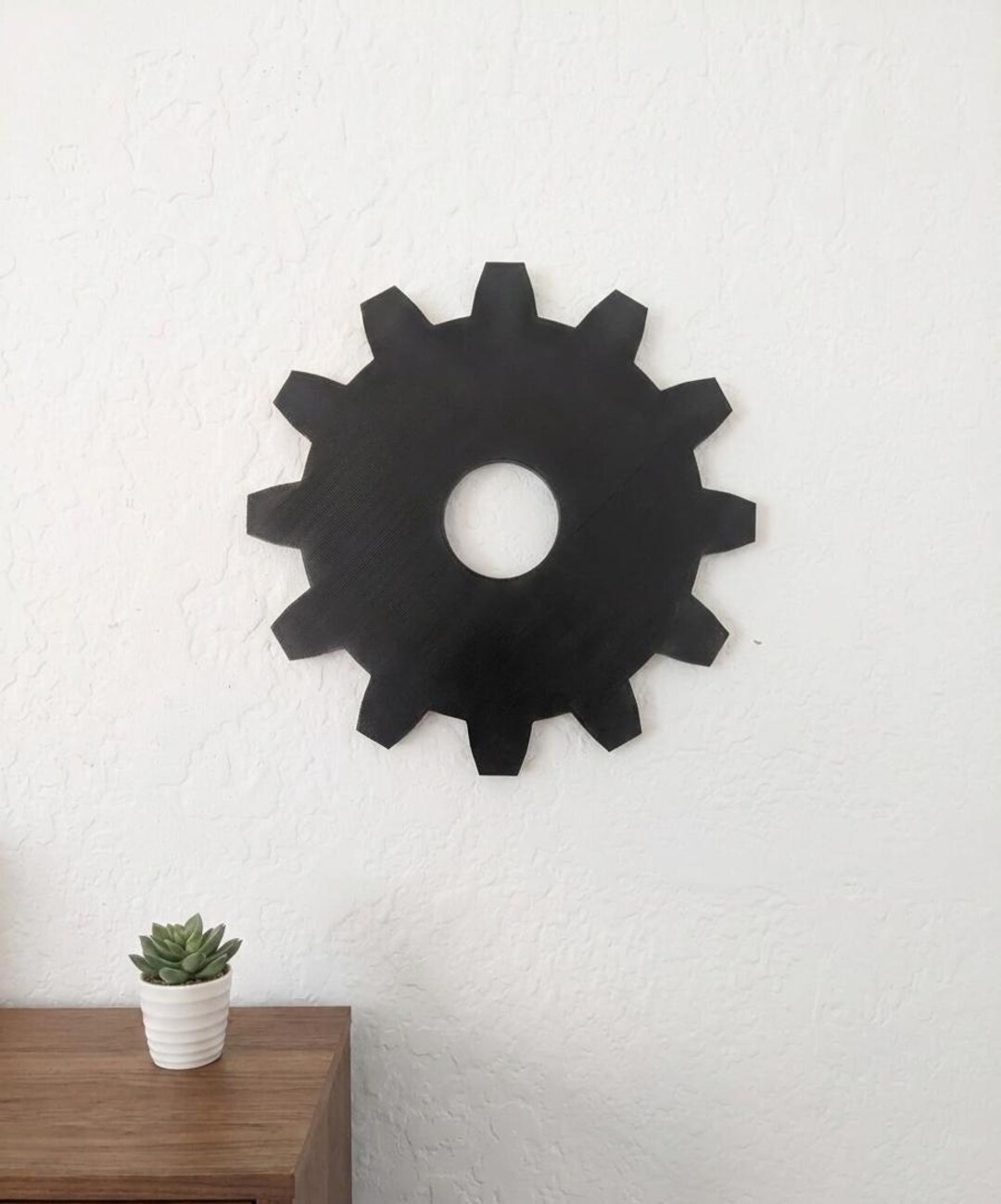 Megaman Gear Symbol Wall Art Video Game Decor 3D Printed Smash Bros ...