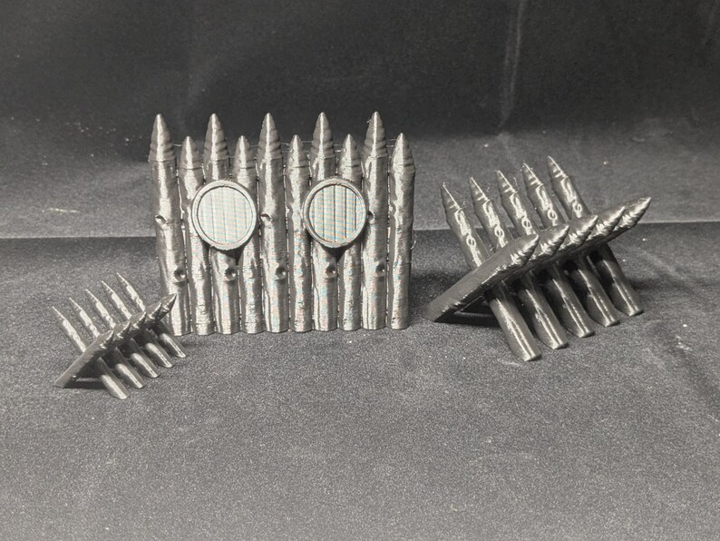 Viking Palisade Wall Spiked Barricades: Wargaming Terrain Cheval De ...