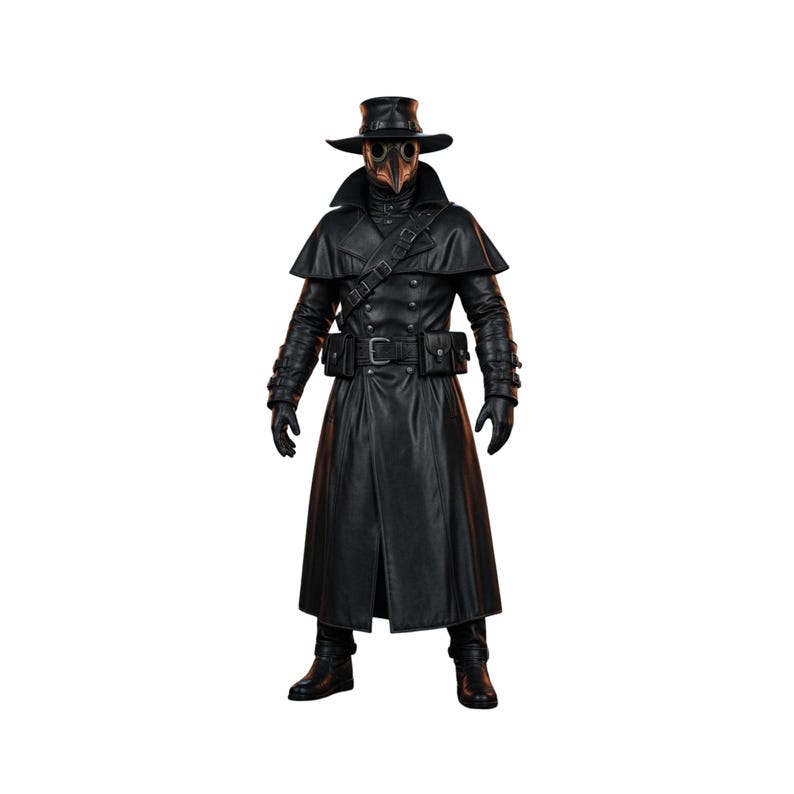 Handmade Leather Plague Doctor Coat: Medieval Renaissance Costume - Etsy