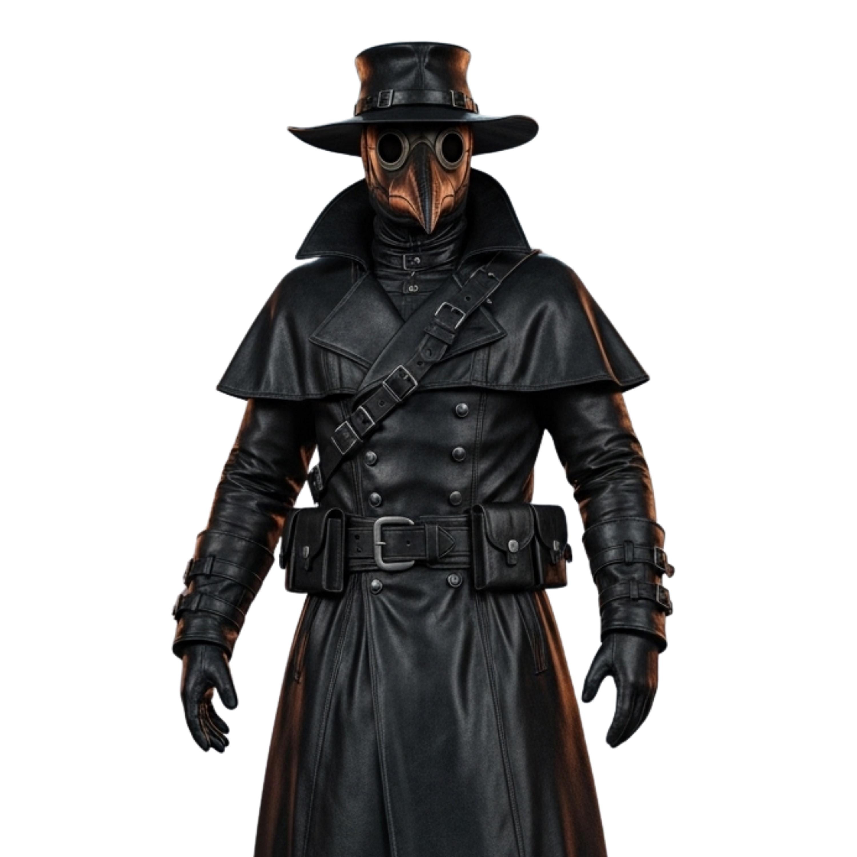 Handmade Leather Plague Doctor Coat: Medieval Renaissance Costume - Etsy