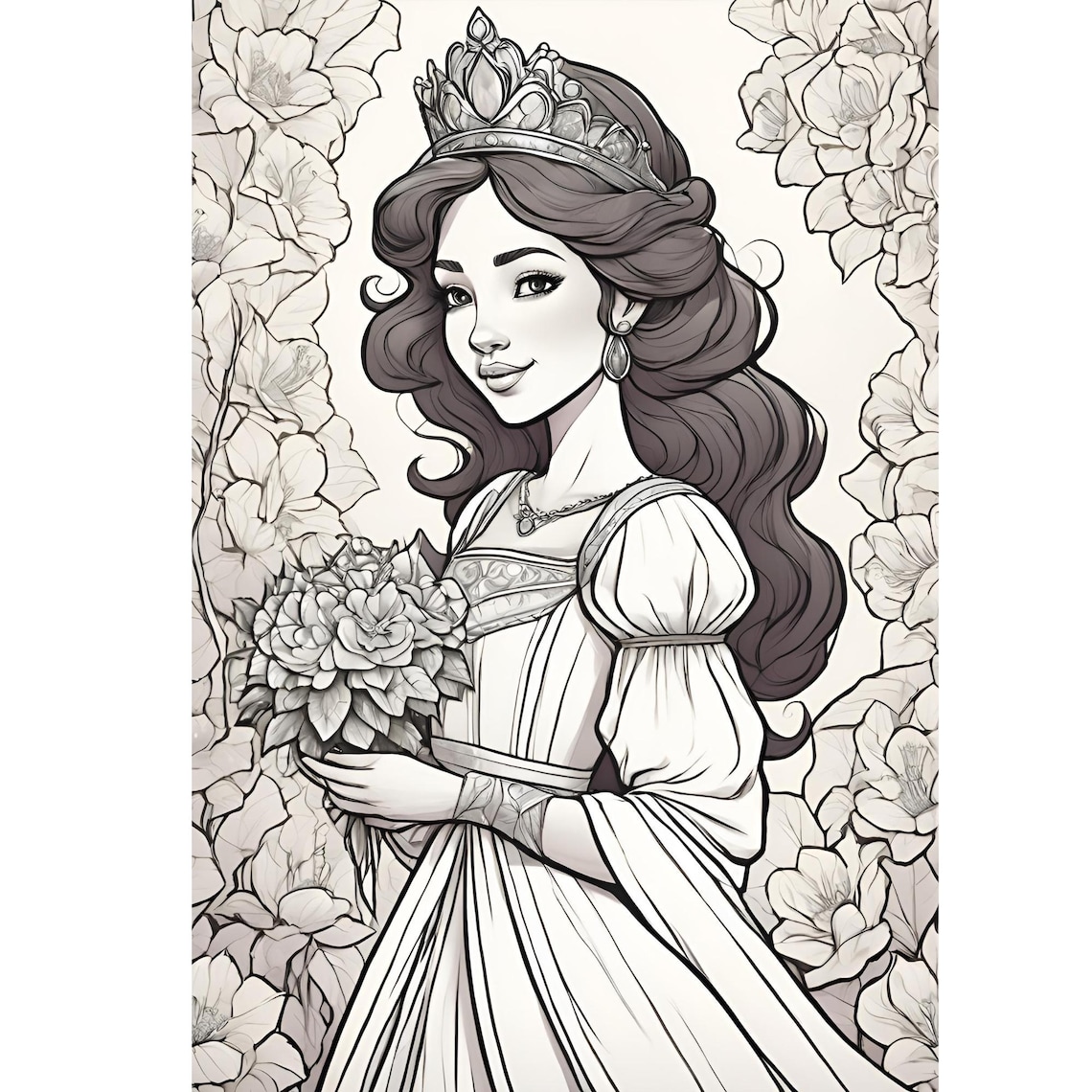 20 Princess Coloring Page | Printable Coloring Sheet for Kids & Adults ...