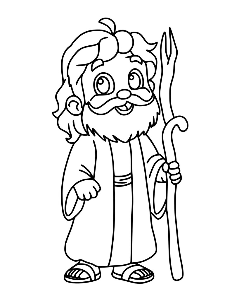 Bible Characters Coloring Pages for Kids – Digital Download Printable ...