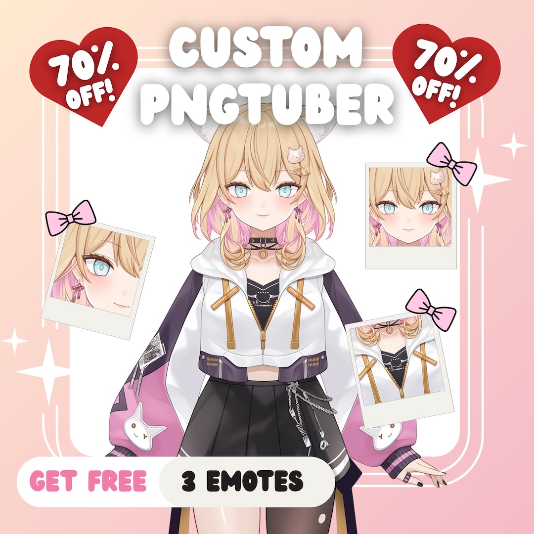 Custom Pngtuber Model Commission | Unique Vtuber and PNG Tuber Design ...