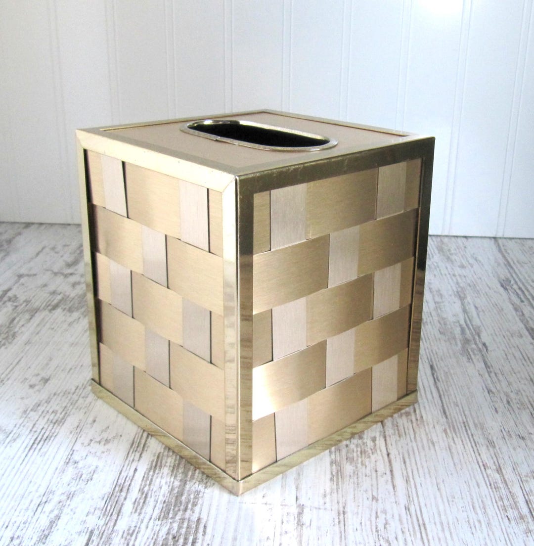 Vintage Ornate Gold Tissue Holder - Etsy
