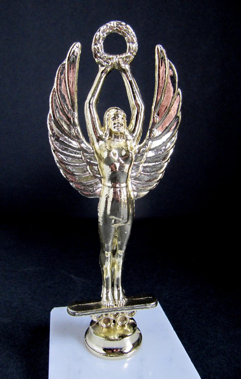 Vintage Winged Female Victory Trophy - Etsy