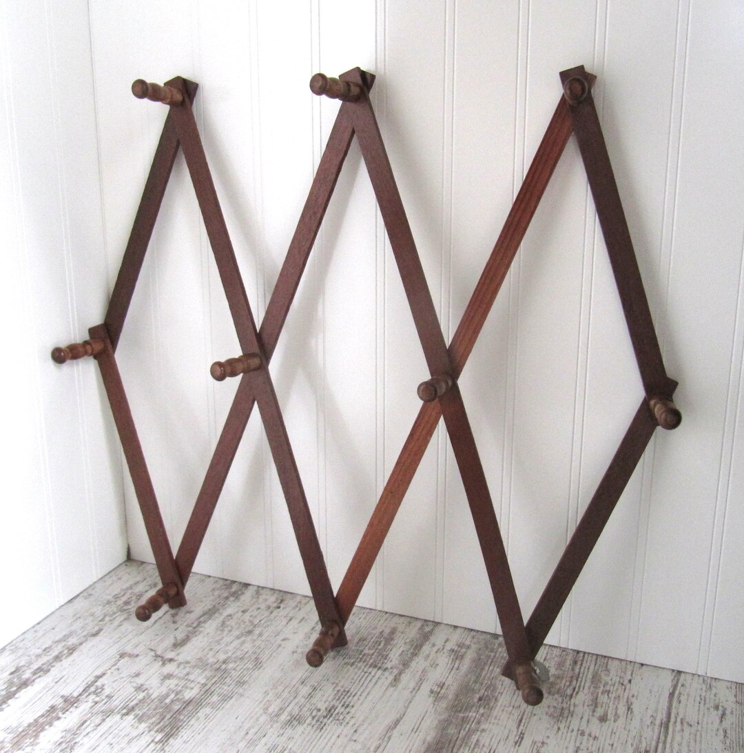 Vintage Accordian Peg Rack - Etsy