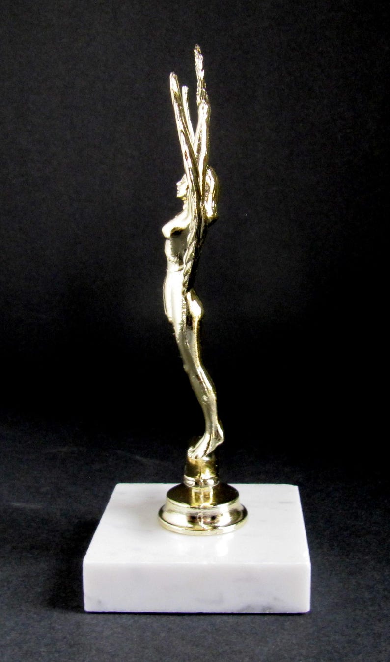 Vintage Winged Female Victory Trophy - Etsy