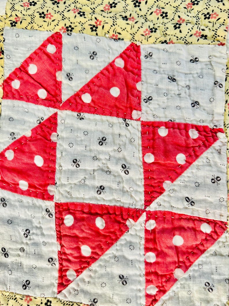 Antique Hovering Hawks Quilt; Circa 1870s-1880s, Hand-quilted, 60x76 ...