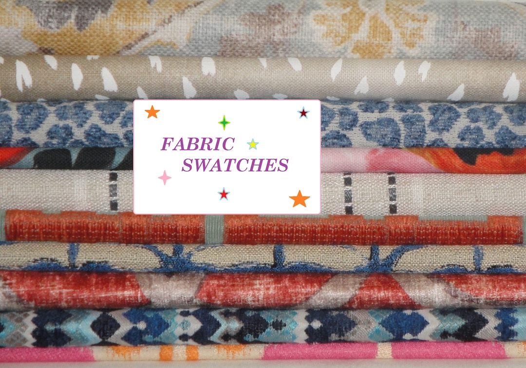 Fabric Sample - Fabric Swatch - With Tracking - Etsy