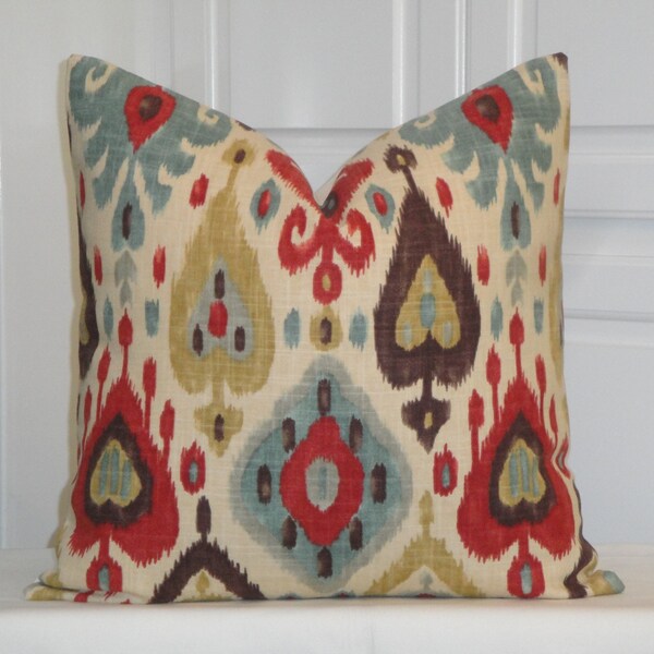 Ikat Pattern Pillow - Etsy
