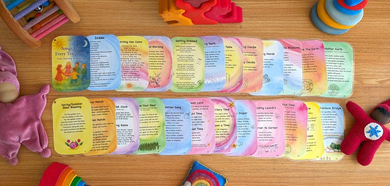 Waldorf Transition Song Cards: Daily Rhythm, Early Childhood (PDF) - Etsy