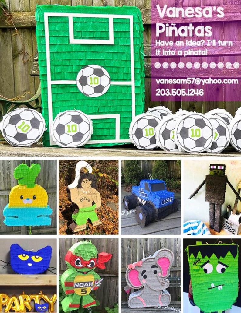 Custom Made Piñatas—your Idea Turned Into a One of a Kind Piñata. It ...