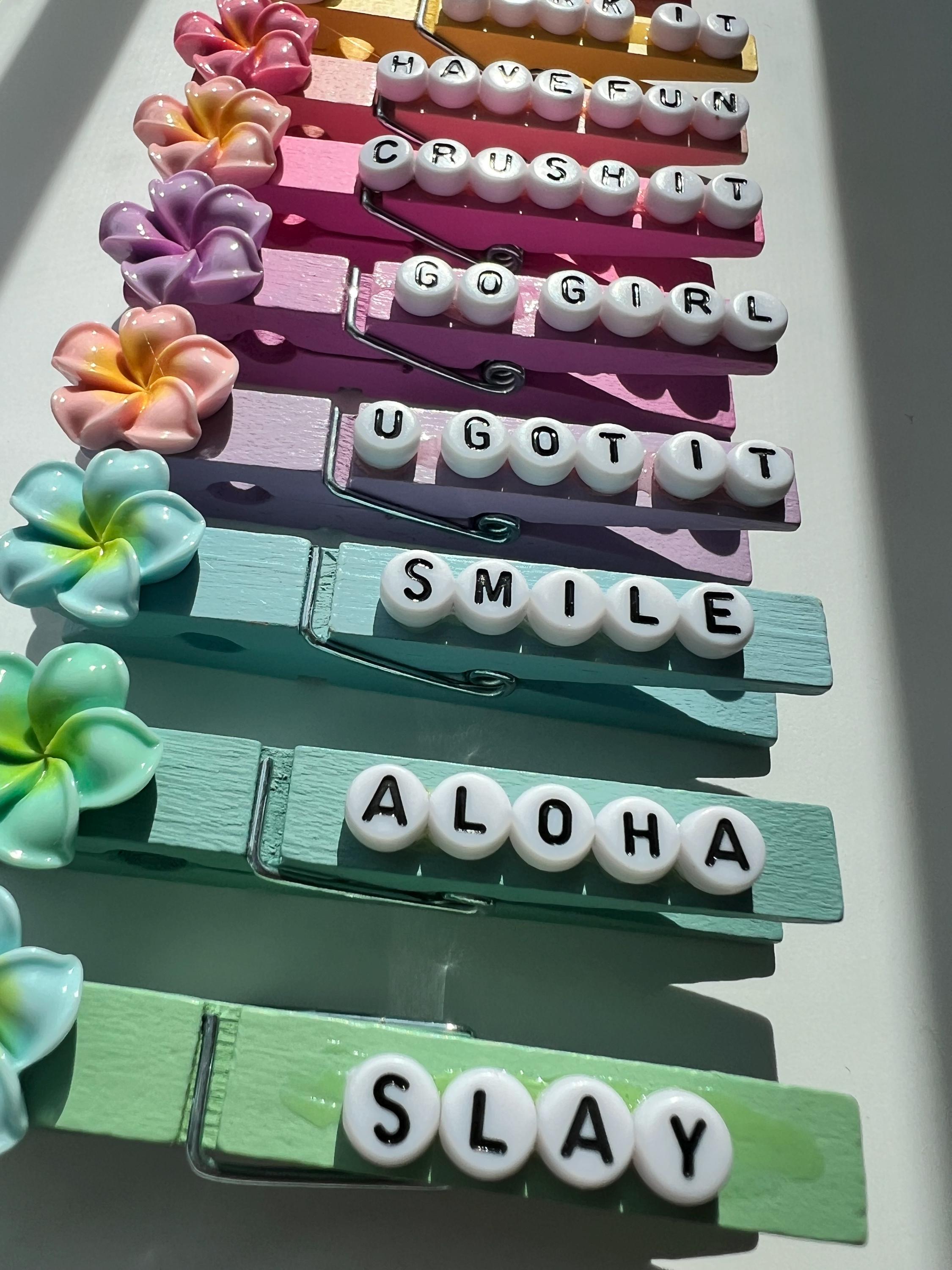 Spirit Pins for Backpack and Gift Bags | Clothespin Spirit Pins ...