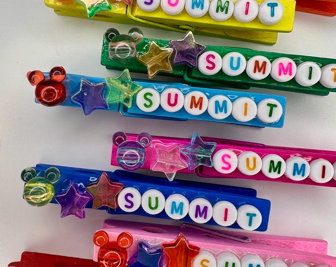 Cheer Pins for Backpack and Gift Bags | Summit Clothespin Spirit Pins ...