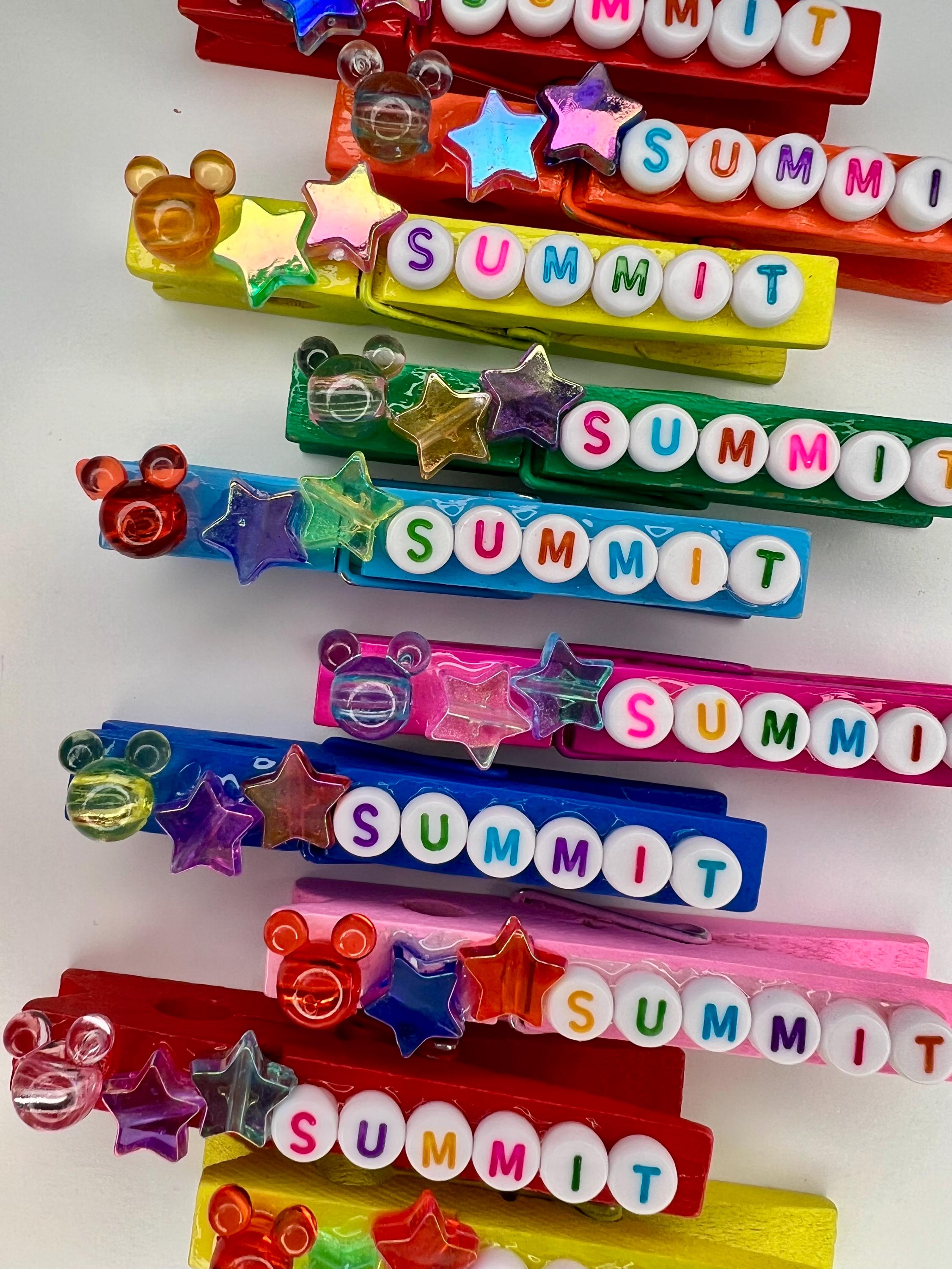 Cheer Pins for Backpack and Gift Bags | Summit Clothespin Spirit Pins ...