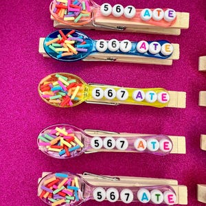 Cheer Pins for Backpacks, Colorful Sprinkles Clothespin Flair ...