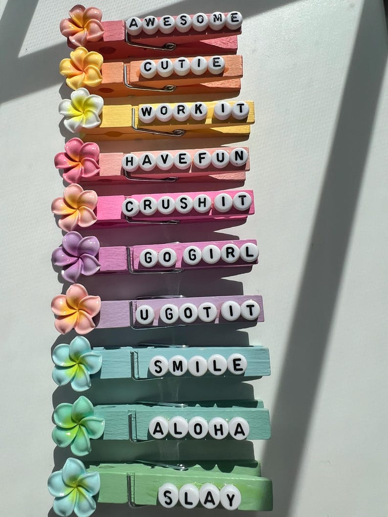 Spirit Pins for Backpack and Gift Bags | Clothespin Spirit Pins ...