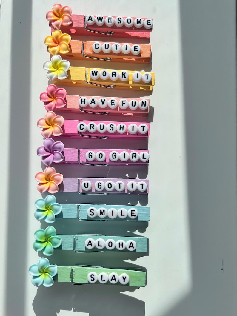 Spirit Pins for Backpack and Gift Bags | Clothespin Spirit Pins ...