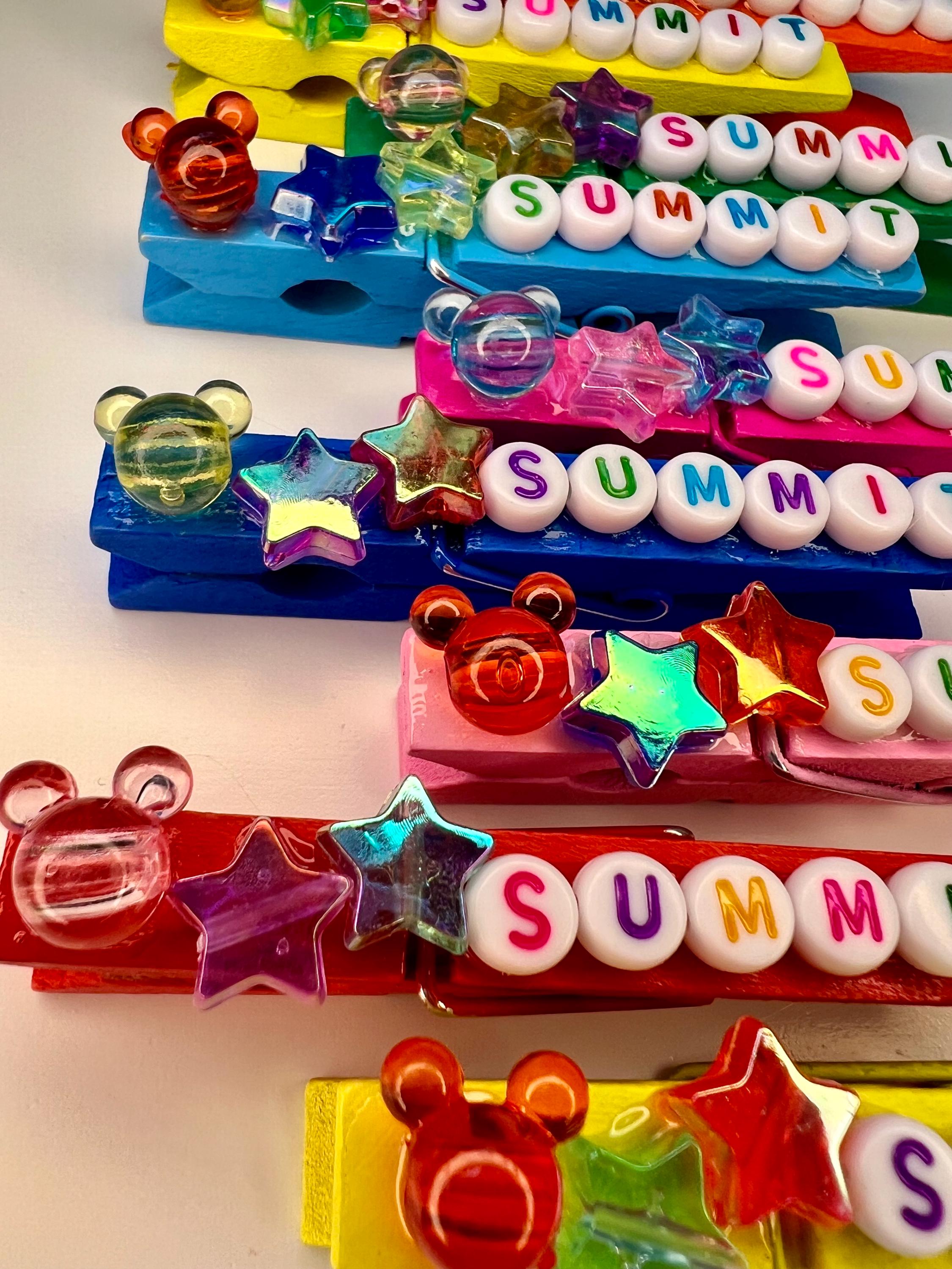 Cheer Pins for Backpack and Gift Bags | Summit Clothespin Spirit Pins ...