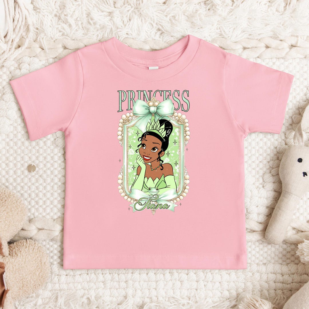 Princess Tiana Shirt, Cute Disney Princess T-shirt, Fairytale Princess ...