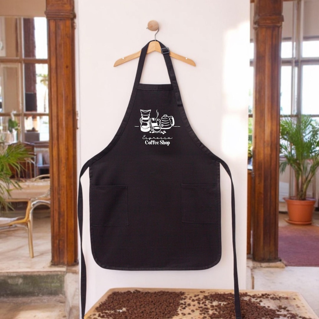 Espresso Barista Apron: Sleek Coffee Shop Uniform - Etsy