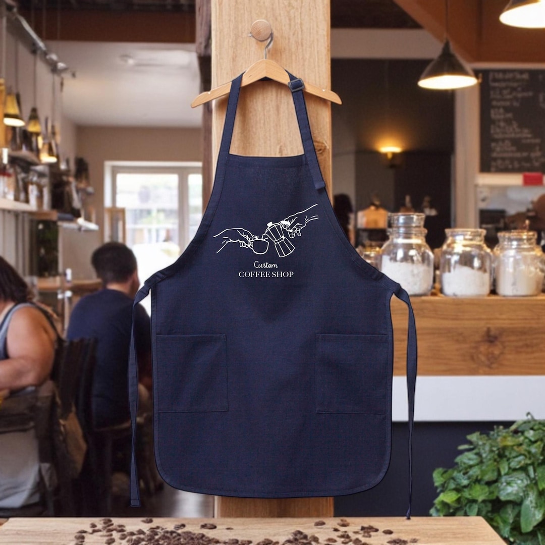 Custom Coffee Shop Apron: Matching Kids & Adult Barista Aprons - Etsy