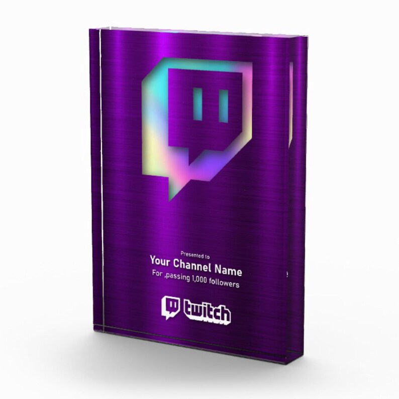 Custom Twitch Streamer Award Plaque: Personalized Gaming Trophy - Etsy