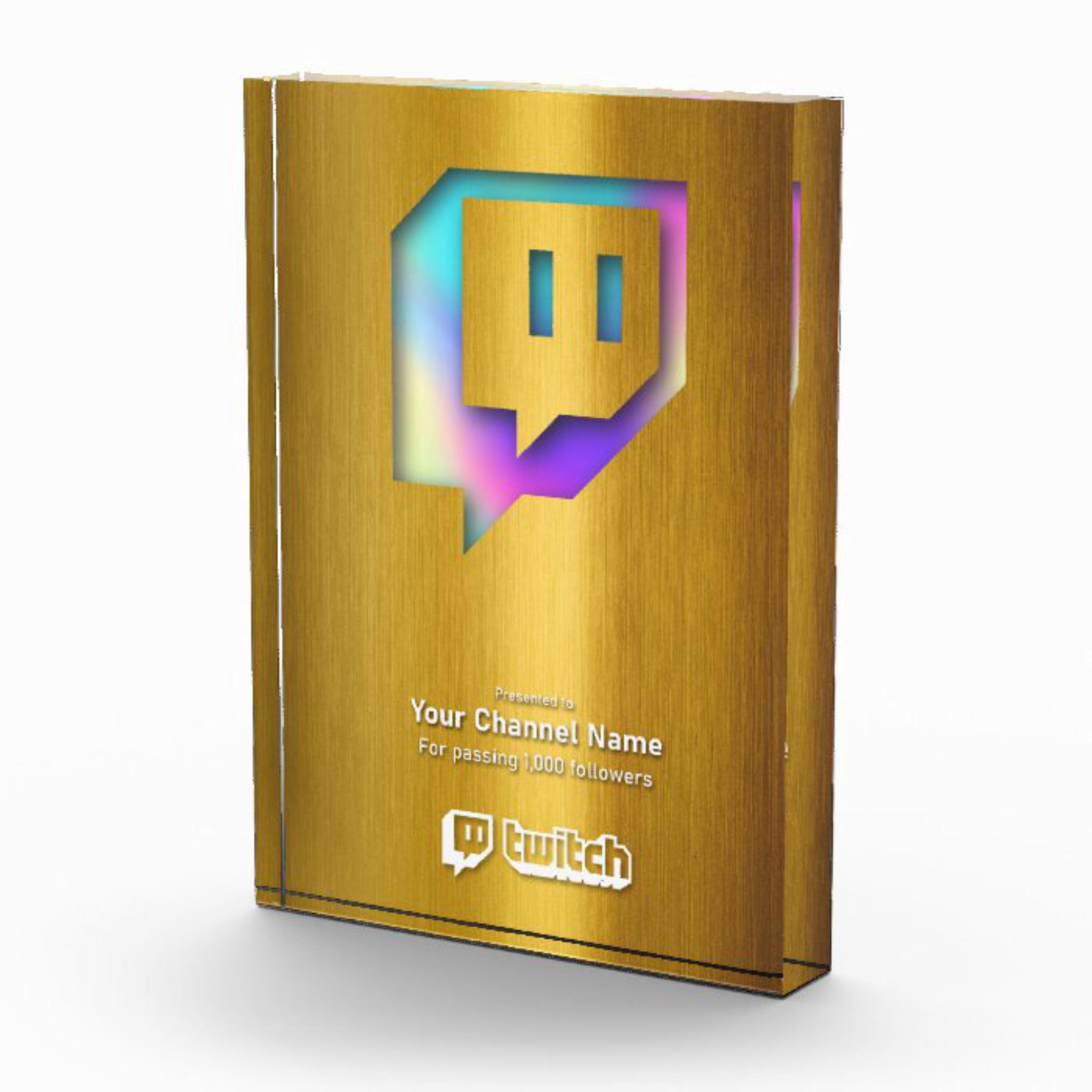 Custom Twitch Streamer Award Plaque: Personalized Gaming Trophy - Etsy
