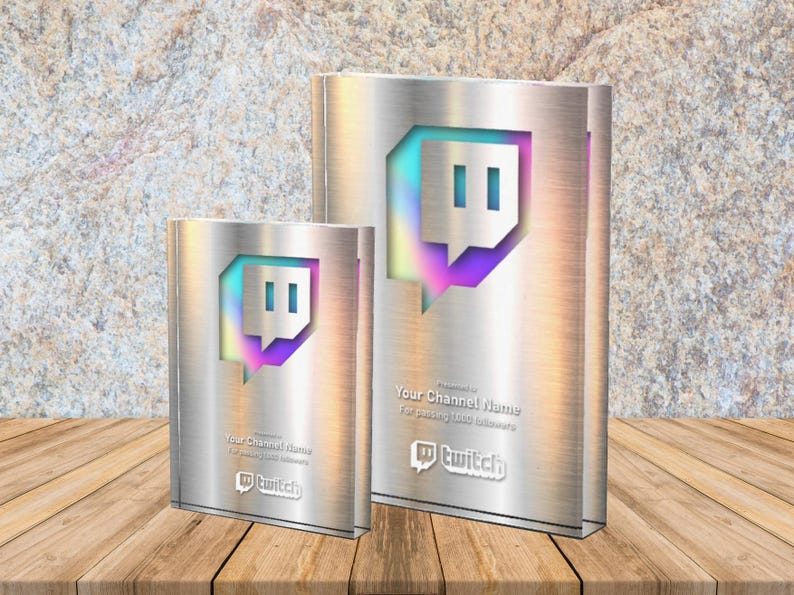 Custom Twitch Streamer Award Plaque: Personalized Gaming Trophy - Etsy