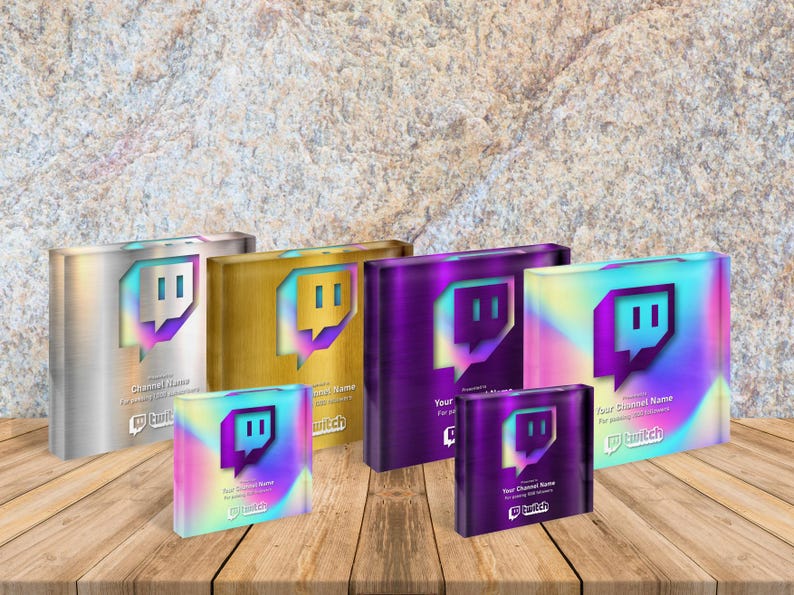 Custom Twitch Streamer Award Plaque: Personalized Gaming Trophy - Etsy