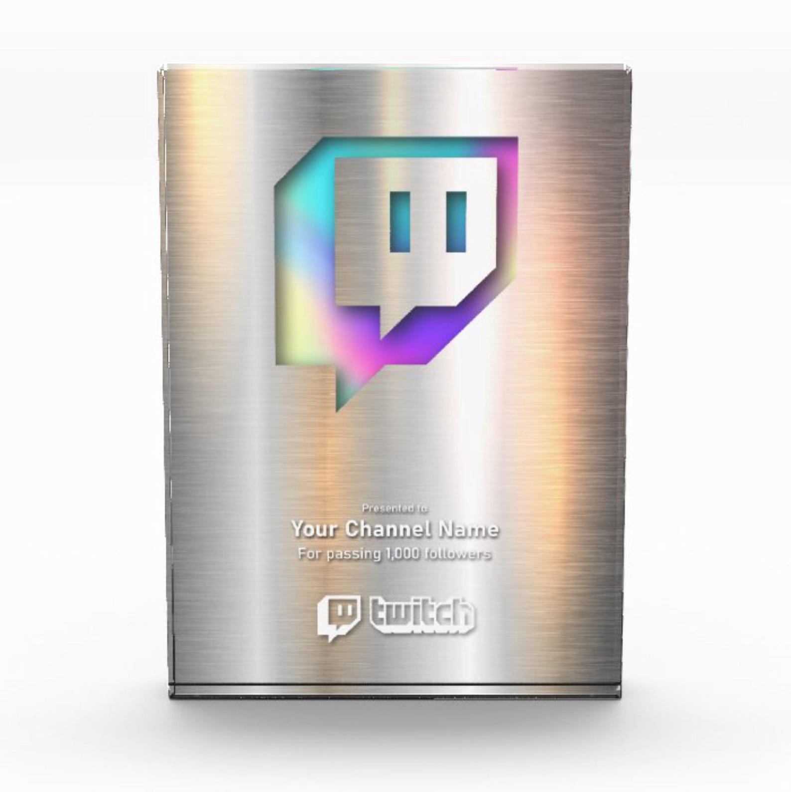 Custom Twitch Streamer Award Plaque: Personalized Gaming Trophy - Etsy