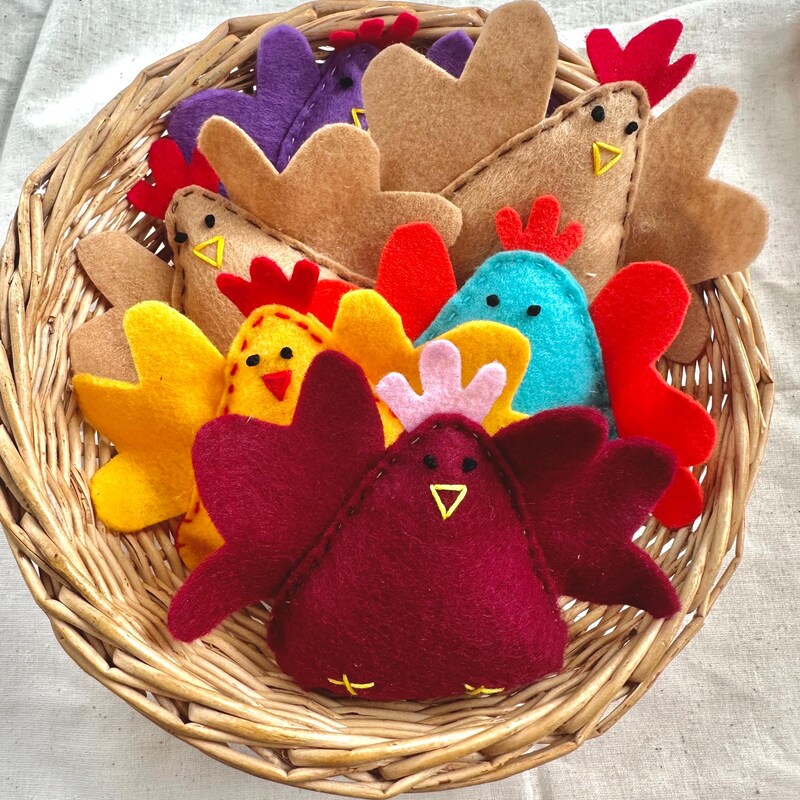 Felt Chicken - Etsy