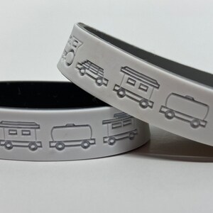 Train Bracelet With Emergency Contact Number, Silicone Train Bracelet ...
