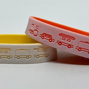 Train Bracelet With Emergency Contact Number, Silicone Train Bracelet ...