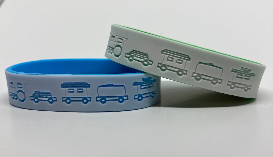 Train Bracelet With Emergency Contact Number, Silicone Train Bracelet ...