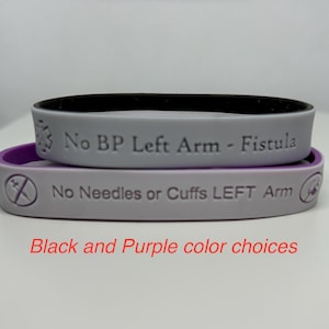 Customizable Medical Alert Bracelet: No Needles/cuffs, Emergency ...