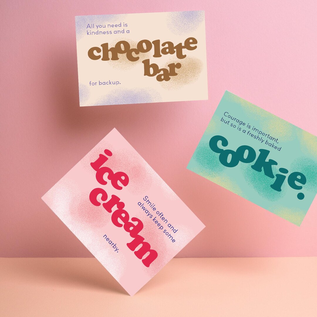 Set of 3 Postcards "sweets" – A Must-have for Chocolate, Ice Cream ...