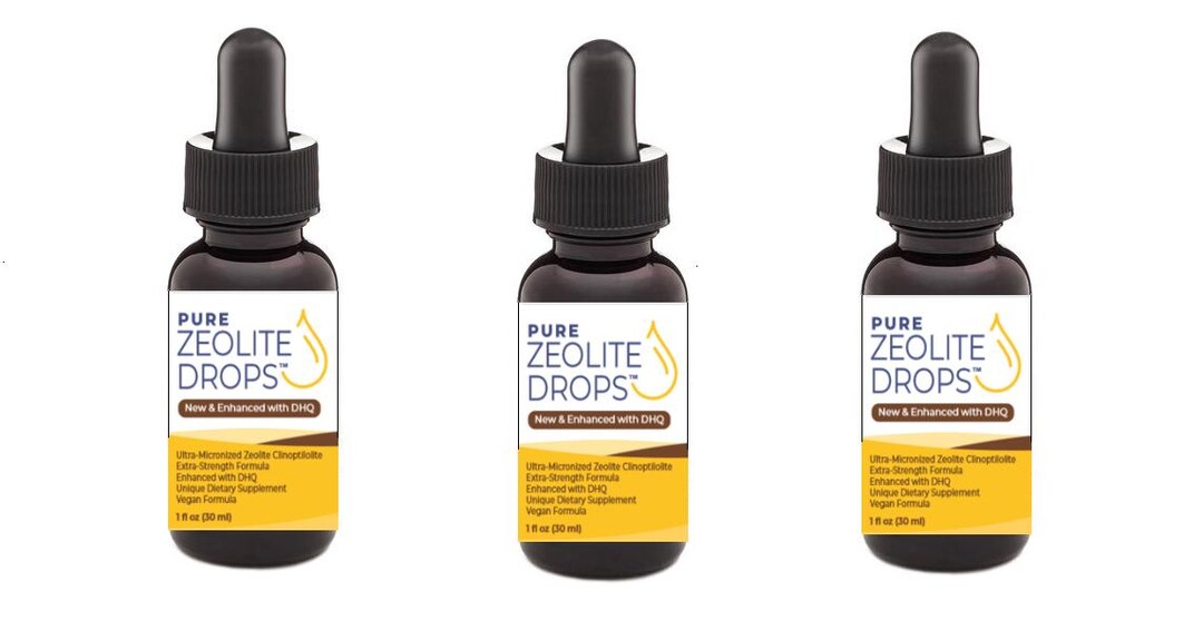 Pure Zeolite Drops Extra Strength Zeolite Liquid Liquified Detox HEAVY ...