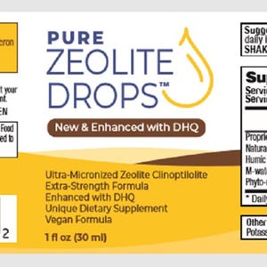 Pure Zeolite Drops Extra Strength Zeolite Liquid Liquified Detox HEAVY ...