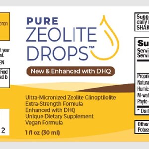 Pure Zeolite Drops Extra Strength Zeolite Liquid Liquified Detox HEAVY ...