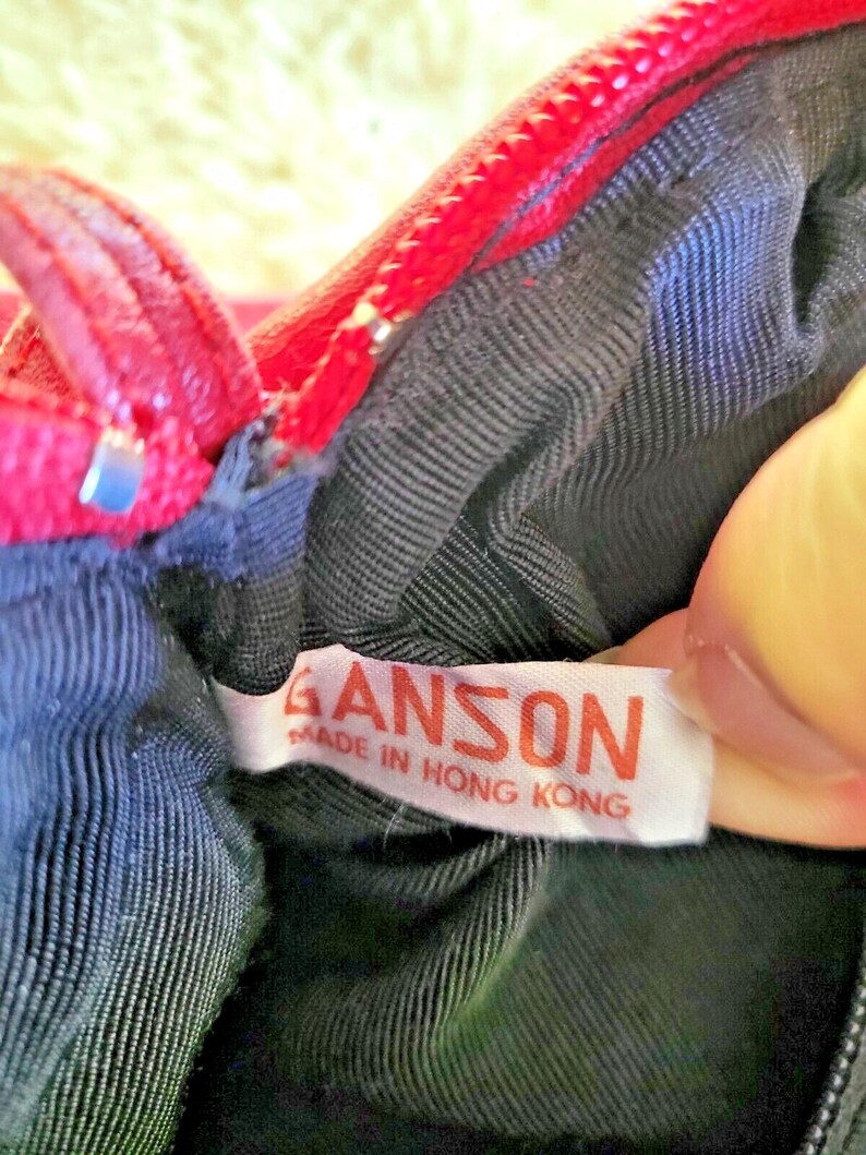 Vintage 90s Ganson Red Woven Leather Shoulder Crossbody Bag Purse Boho ...