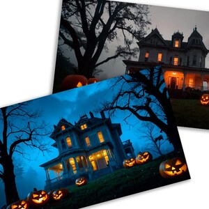 Haunted House Zoom Background Bundle | Creepy Virtual Halloween ...