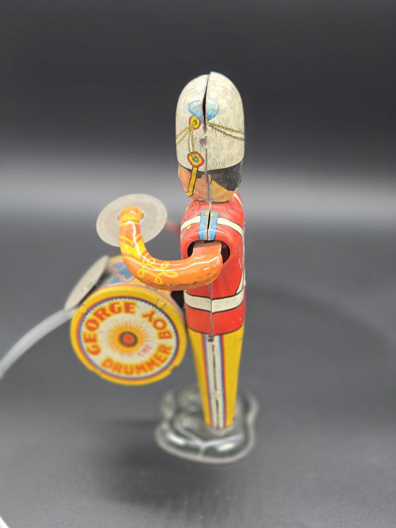 Vintage Marx "george the Drummer Boy" Tin Wind-up Toy - Etsy