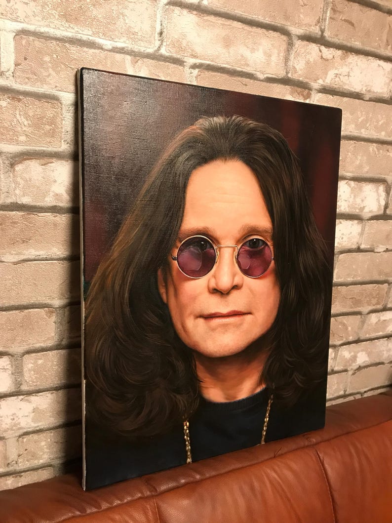 Ozzy Osbourne Singer Oil Portrait Rock Wall Pictures Canvas Painting 25 ...