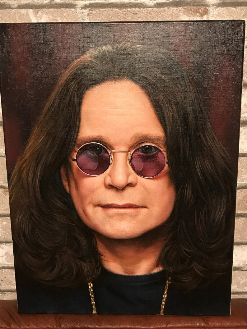 Ozzy Osbourne Singer Oil Portrait Rock Wall Pictures Canvas Painting 25 ...
