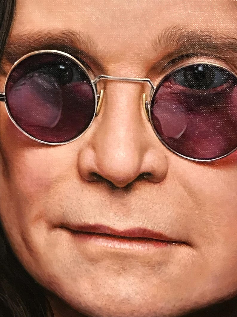Ozzy Osbourne Singer Oil Portrait Rock Wall Pictures Canvas Painting 25 ...