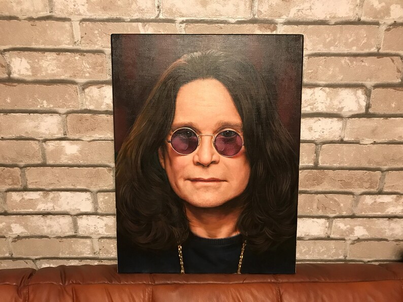 Ozzy Osbourne Singer Oil Portrait Rock Wall Pictures Canvas Painting 25 ...