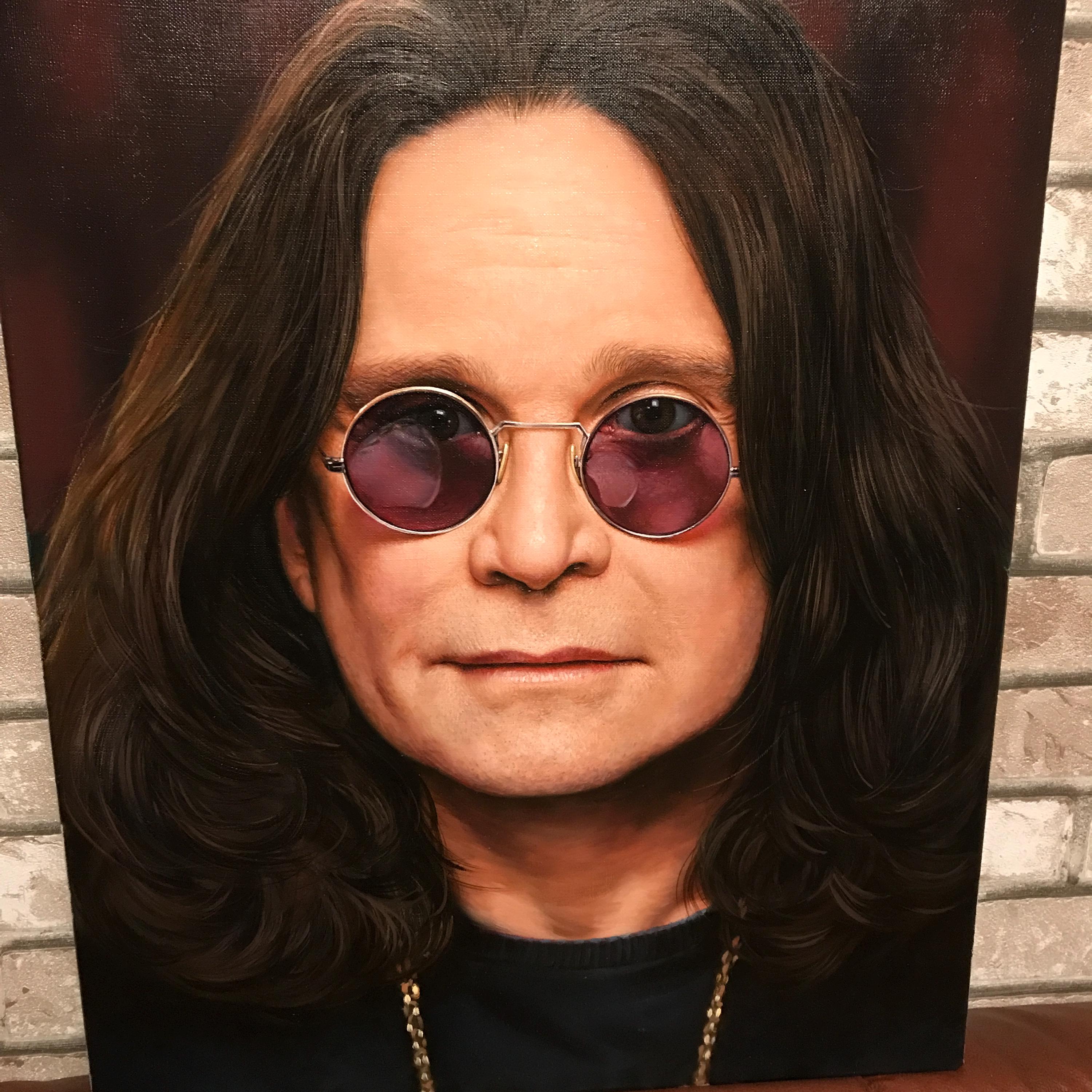 Ozzy Osbourne Singer Oil Portrait Rock Wall Pictures Canvas Painting 25 ...