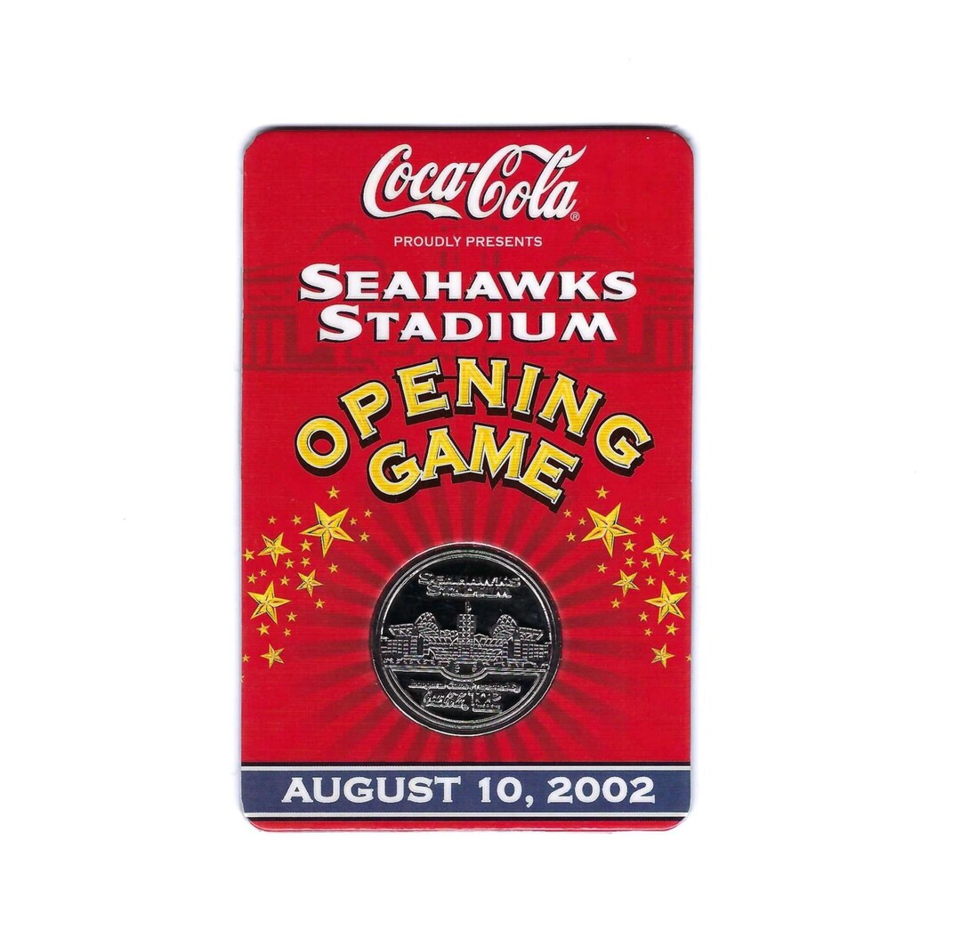 2002 Seattle Seahawks Stadium Opening Game Coin Coca-cola | NFL ...