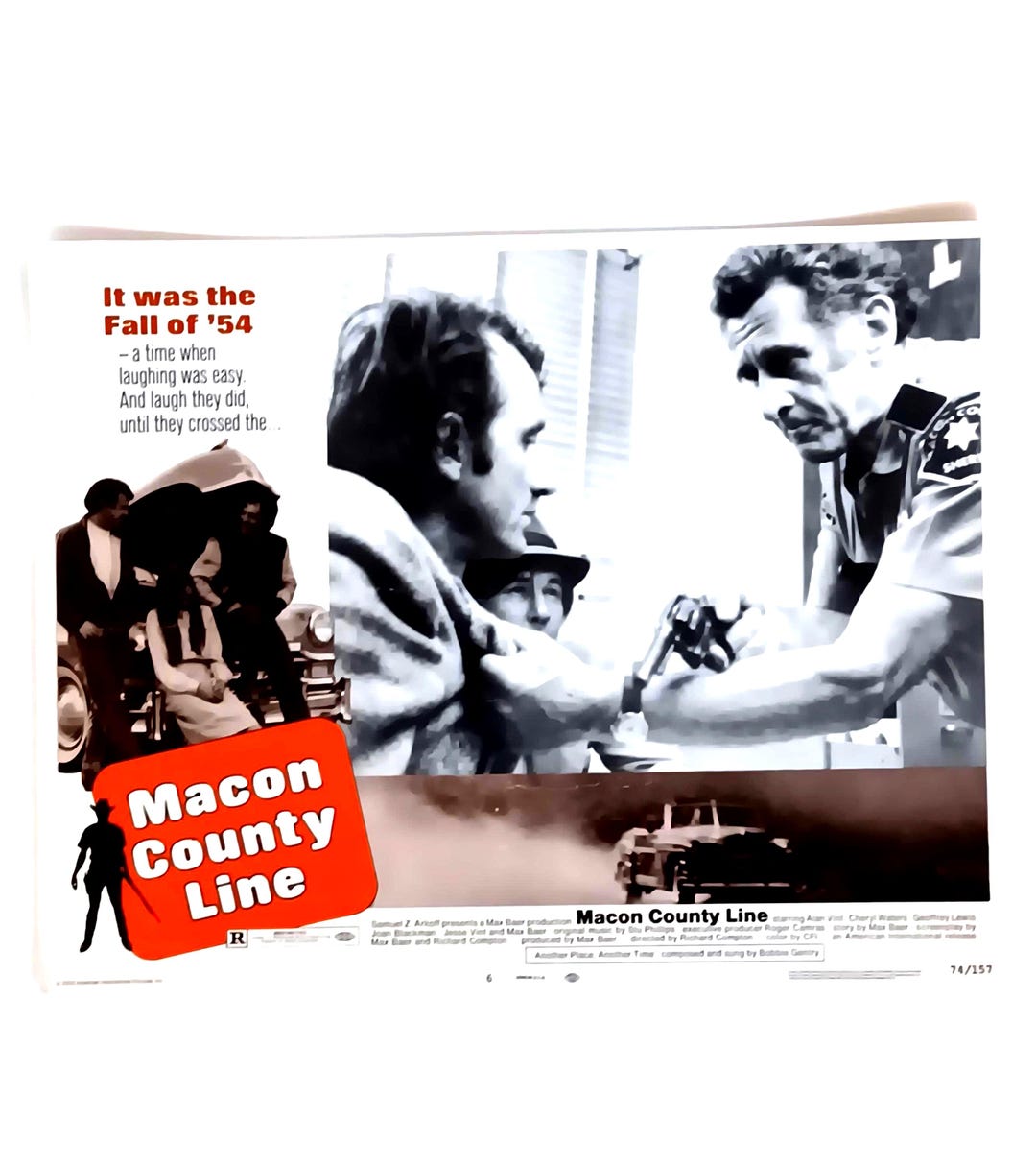 Vintage 1974 Macon County Line - 11" X 14" LOBBY CARD - Etsy